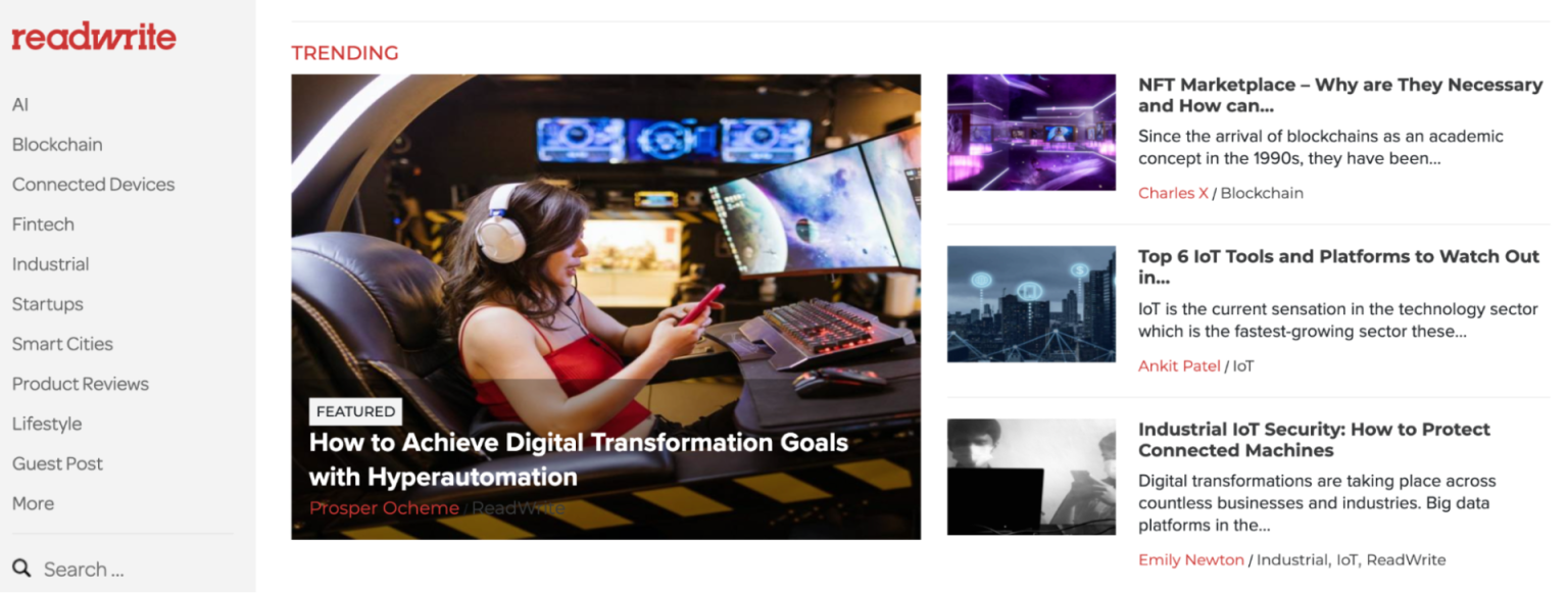 The Top Technology Publications And Blogs To Read - Relevance